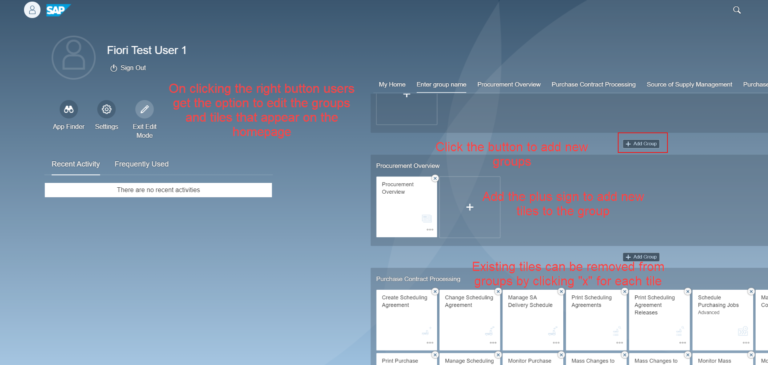 Fiori Launchpad – Sap Security Pages