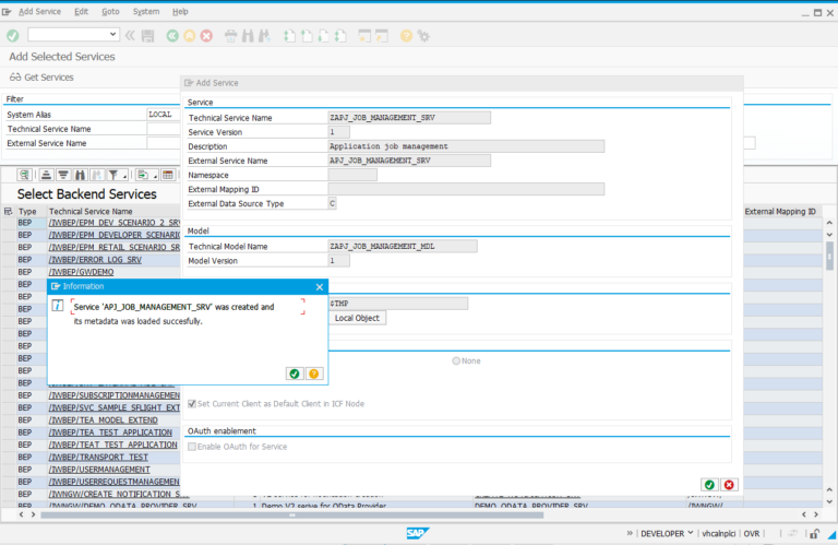 ODATA Services in Fiori – Sap Security Pages ODATA Services in Fiori – Sap Security Pages